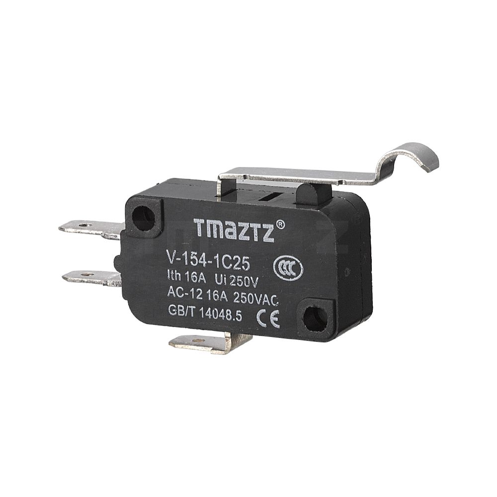 V-154-1C25 Curved Lever Micro Switch Supplier TMAZTZ Electric